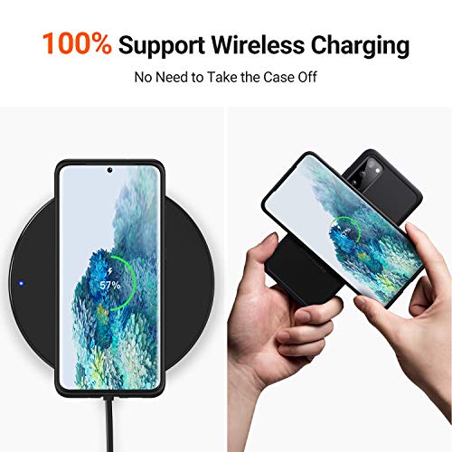 TORRAS Shockproof Samsung Galaxy S20 FE 5G Case - Military Drop Protection, Silky Touch, Translucent Matte, Mystic Black
