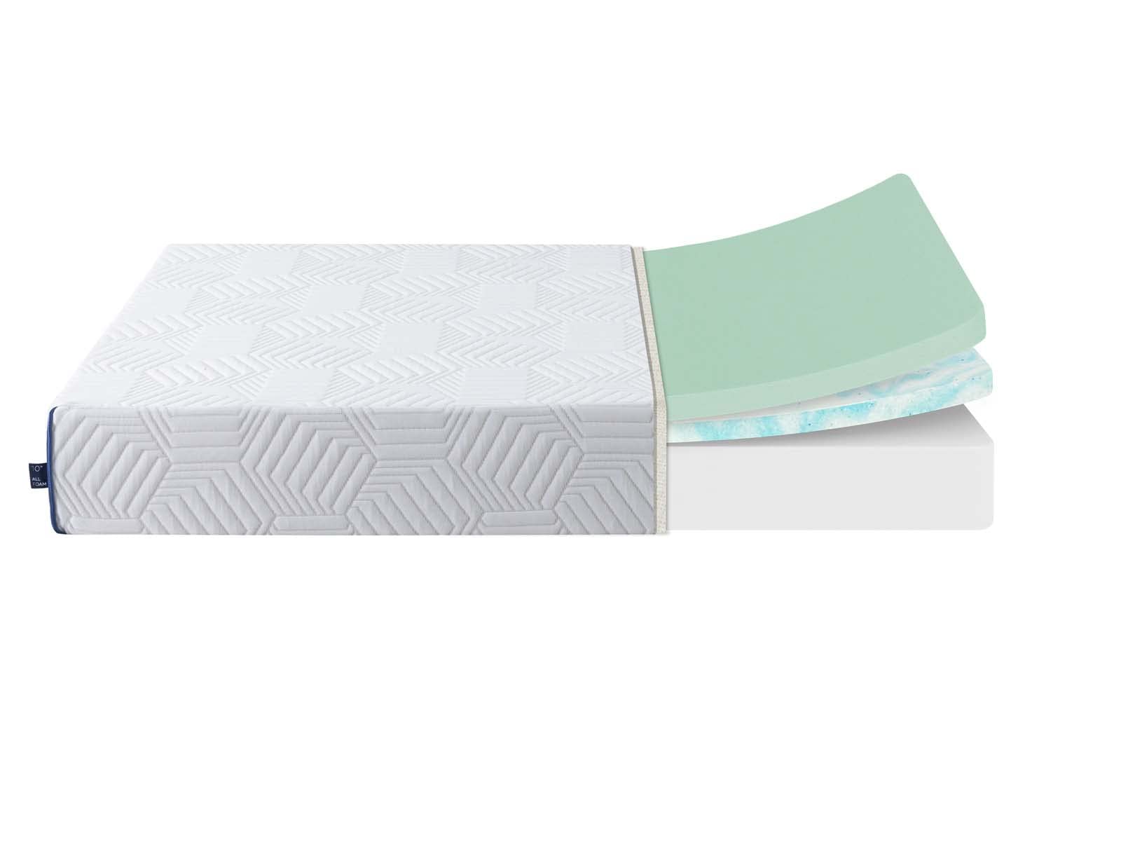 DUNTRKDU Queen Size Mattress, 12 inch Green Tea Infused Gel Memory Foam Mattress for Cool Sleep & Pressure Relief, Medium Firm Bed Mattresses, CertiPUR-US Certified (Queen)