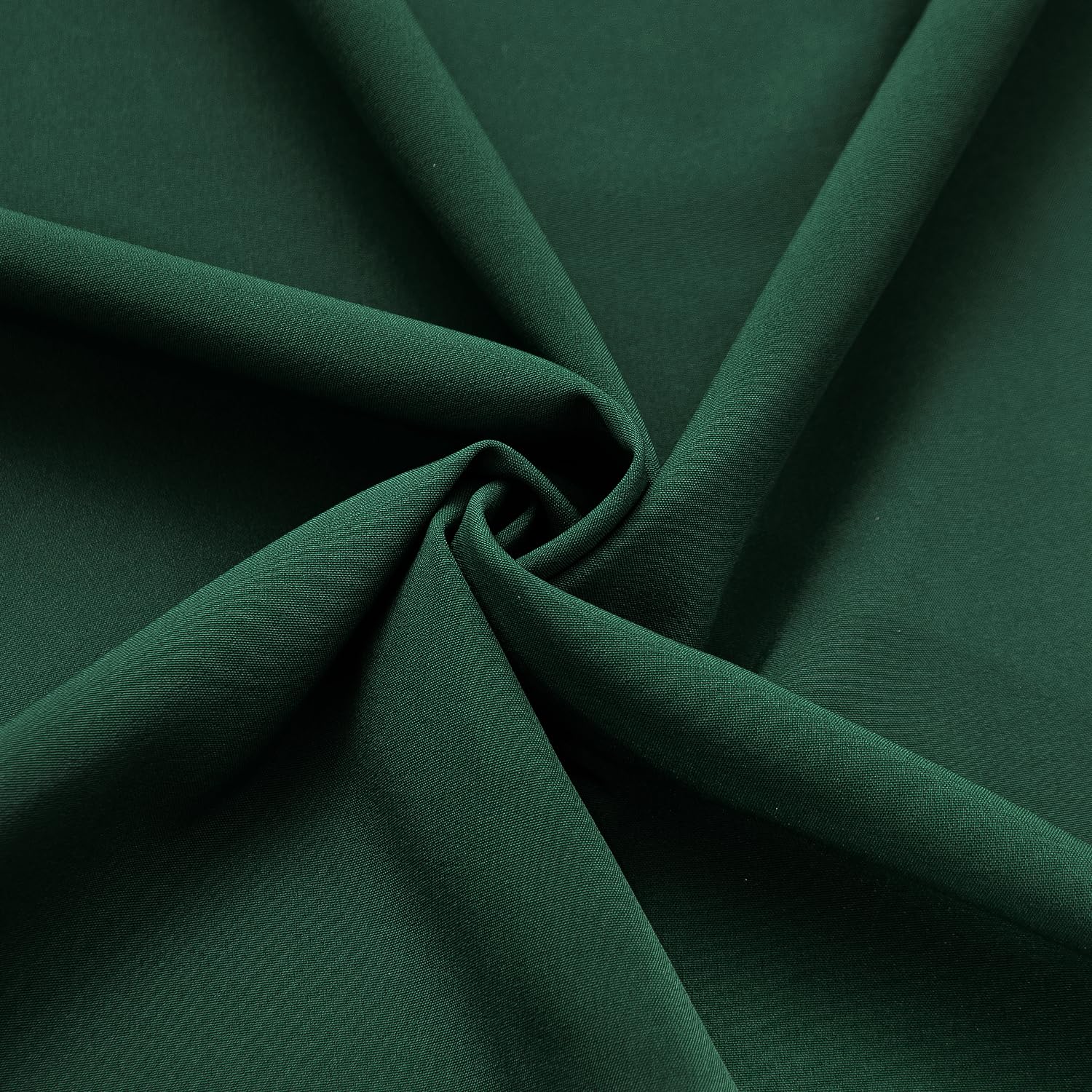 Hi-Tie Hunter Green Long Sleeve Dress Shirts for Men Stretch Solid Woven Button Down Athletic Fit No Iron Shirt 15.5 Neck