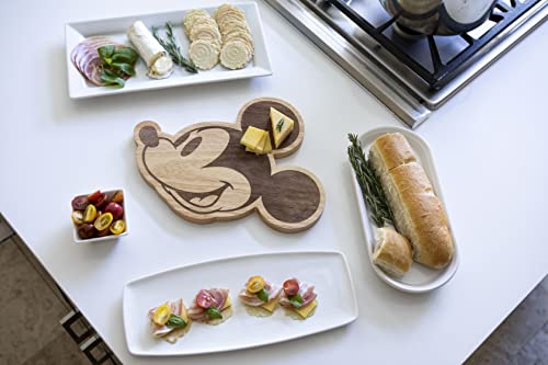 TOSCANA - a Picnic Time brand - Disney Mickey Mouse Disney Classics Mickey Mouse Cutting Board - Wood Cheese Board - Charcuterie Board