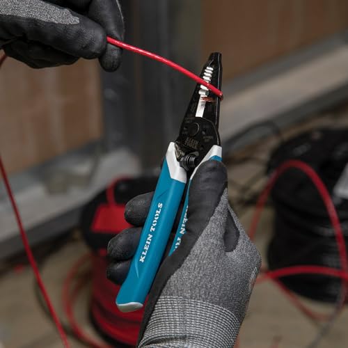 Klein Tools K11095 Klein-Kurve Wire Stripper and Cutter, for 8-18 AWG Solid and 10-20 AWG Stranded Wire