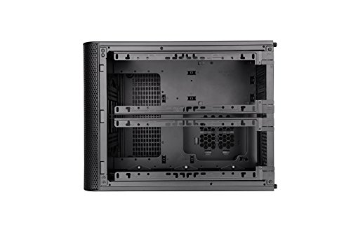 Thermaltake Core V21 SPCC Micro ATX, Mini ITX Cube Gaming Computer Case Chassis, Small Form Factor Builds, 200mm Front Fan Pre-installed, CA-1D5-00S1WN-00 Black