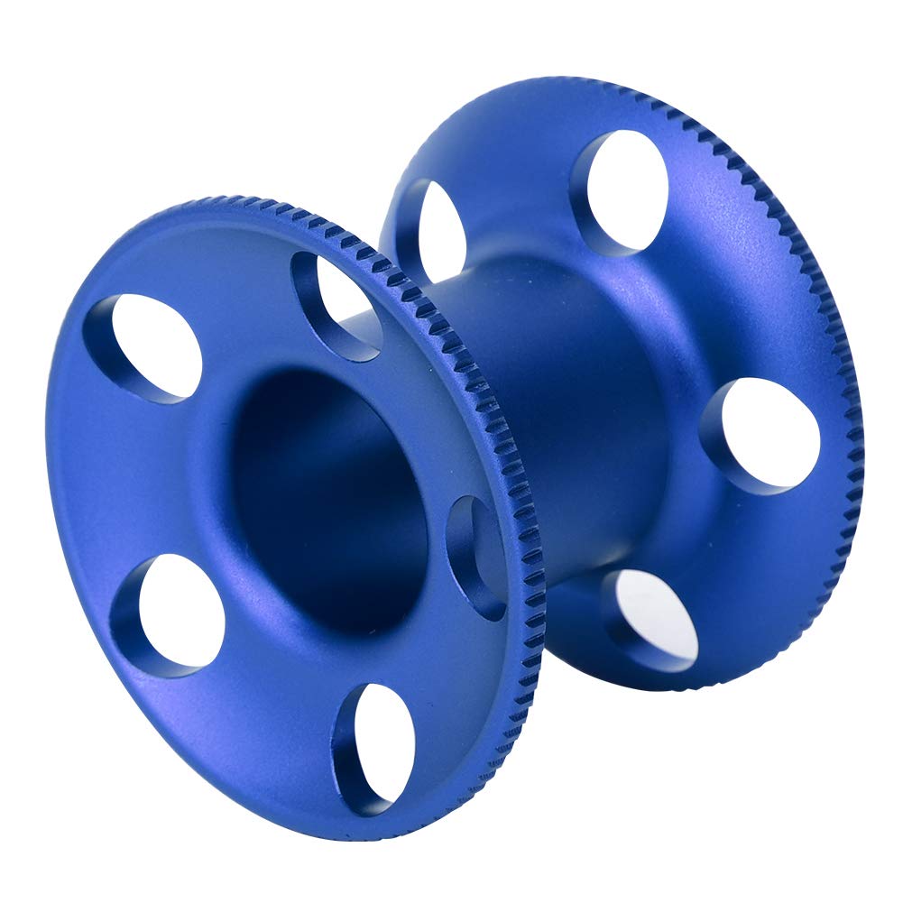 Finger Spool Reel, Underwater Finger Spool, Finger Control Reel, Diving for Freediving Snorkeling(6 * 6 * 5cm-Blue)
