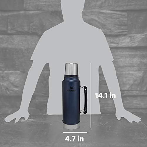 Stanley Classic Vacuum Insulated Wide Mouth Bottle, Nightfall - BPA-Free 18/8 Stainless Steel Thermos for Cold & Hot Beverages – Keeps Liquid Hot or Cold for Up to 24 Hours – Lifetime Warranty