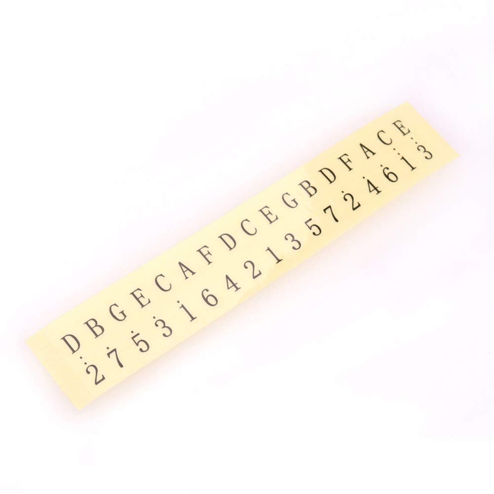 DishyKooker Kalimba Thumb Piano Note Sticker for Beginner Musical Performance