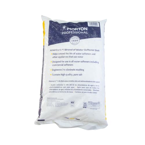 Morton Morton-40D System Water Softener, 50 lbs, White