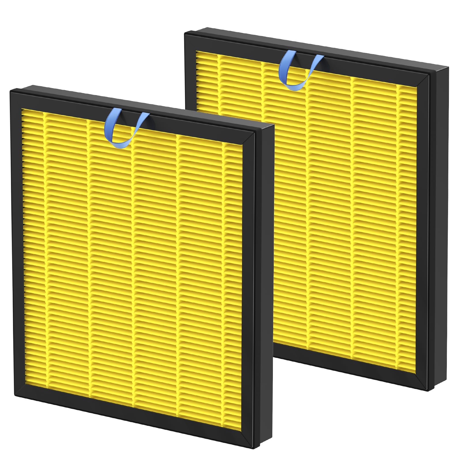 Vital 100S Pet Care Replacement Filter Compatible with LEVOIT Vital 100S Air Puri-Fier, 3-in-1 True HEPA, High-Efficiency Activated Carbon Filter, Vital 100S-RF-PA (LRF-V102-YUS), Yellow, 2PACK