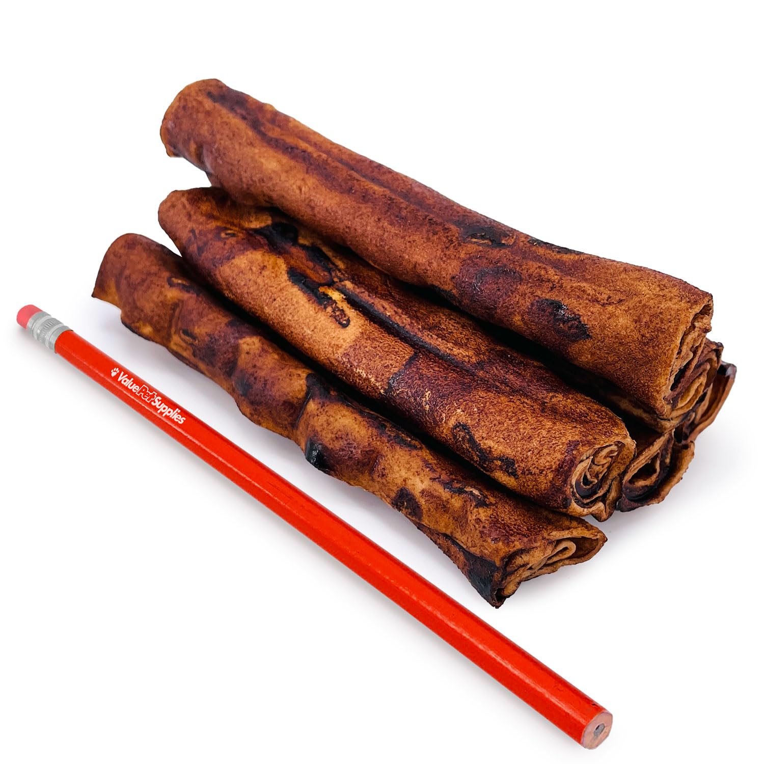 ValueBull USA Retriever Rolls for Small Dogs, Premium Rawhide, Thin 5-6 Inch, Natural Beef Flavor, 25 Count - Natural & Safe, USA Beef Hide, Long Lasting, Chemical Free, No Artificial Flavors
