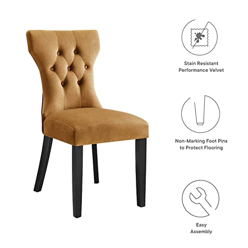 Modway Silhouette Dinning Chair, Cognac