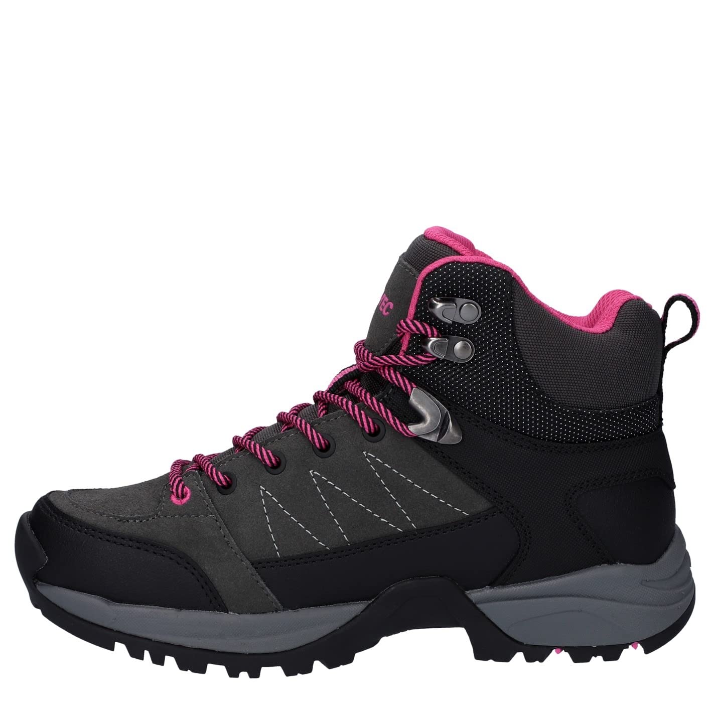 Hi-Tec Women's Modern Hiking Boot, Cool Grey Black Fuchsia, 10