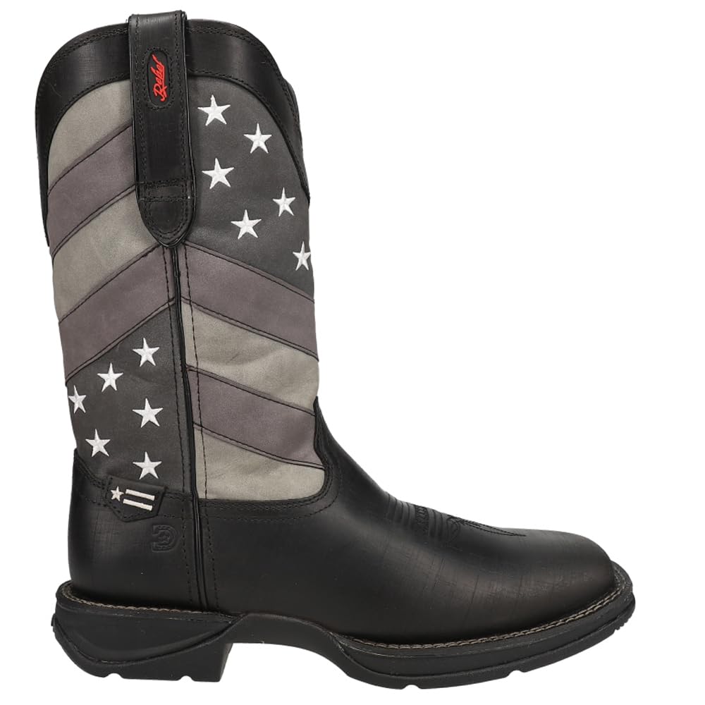 Durango Men's DDB0125 Western Boot, black charcoal grey, 10 M US