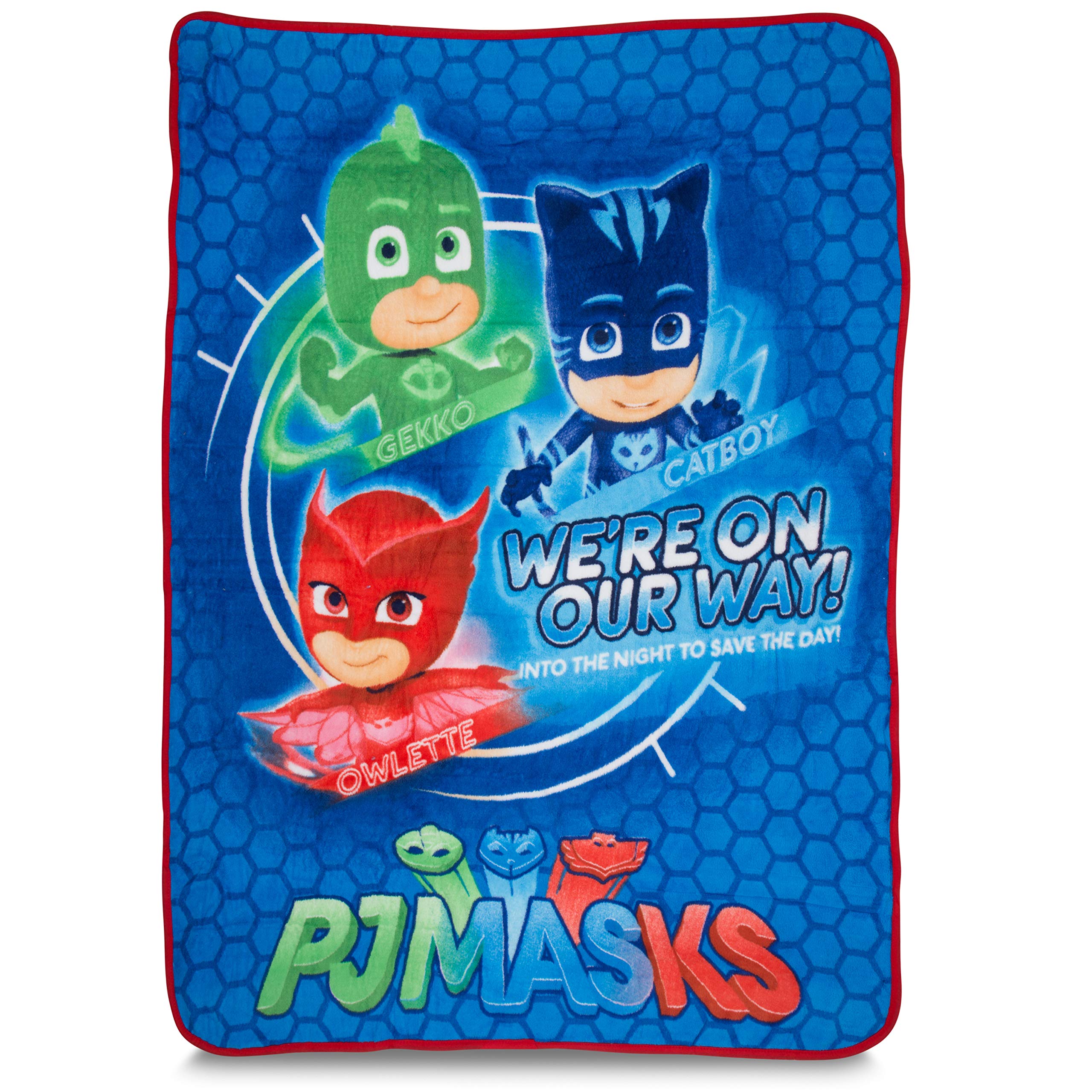 Franco Kids Bedding Super Soft Micro Raschel Throw, 46 in x 60 in, PJ Masks