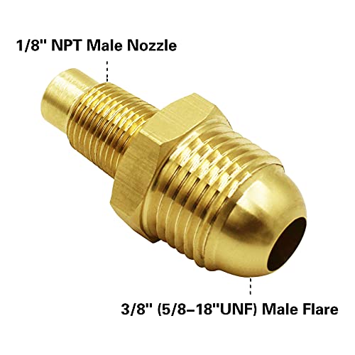 MENSI 10FT 20PSI Adjustable Propane Regulator Hose with Brass Orifice and Air Mixer Kit 150,000 BTU For Fire Pit, Fireplace, Gas Cooker, Smoker, Burner, and Turkey Fryer