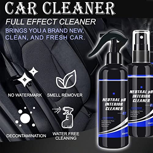 VALINK Total Interior Cleaner and Protectant,Supplies Strong Decontamination Car Interior Ceiling Leather Seat Cleaner Foam