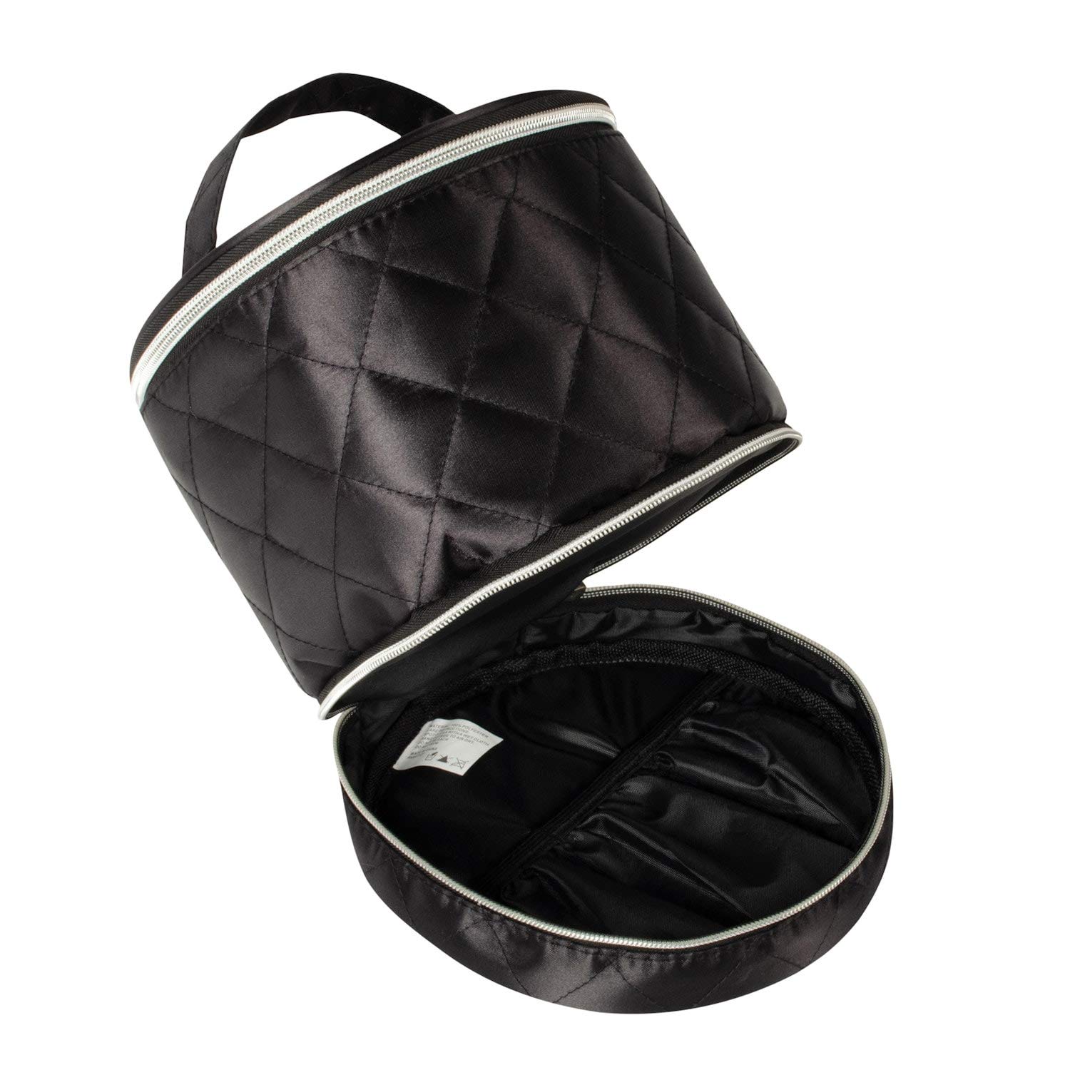 Estelle Wig Travel Case Zippered Storage w/Accessory Pocket, Black, Standard