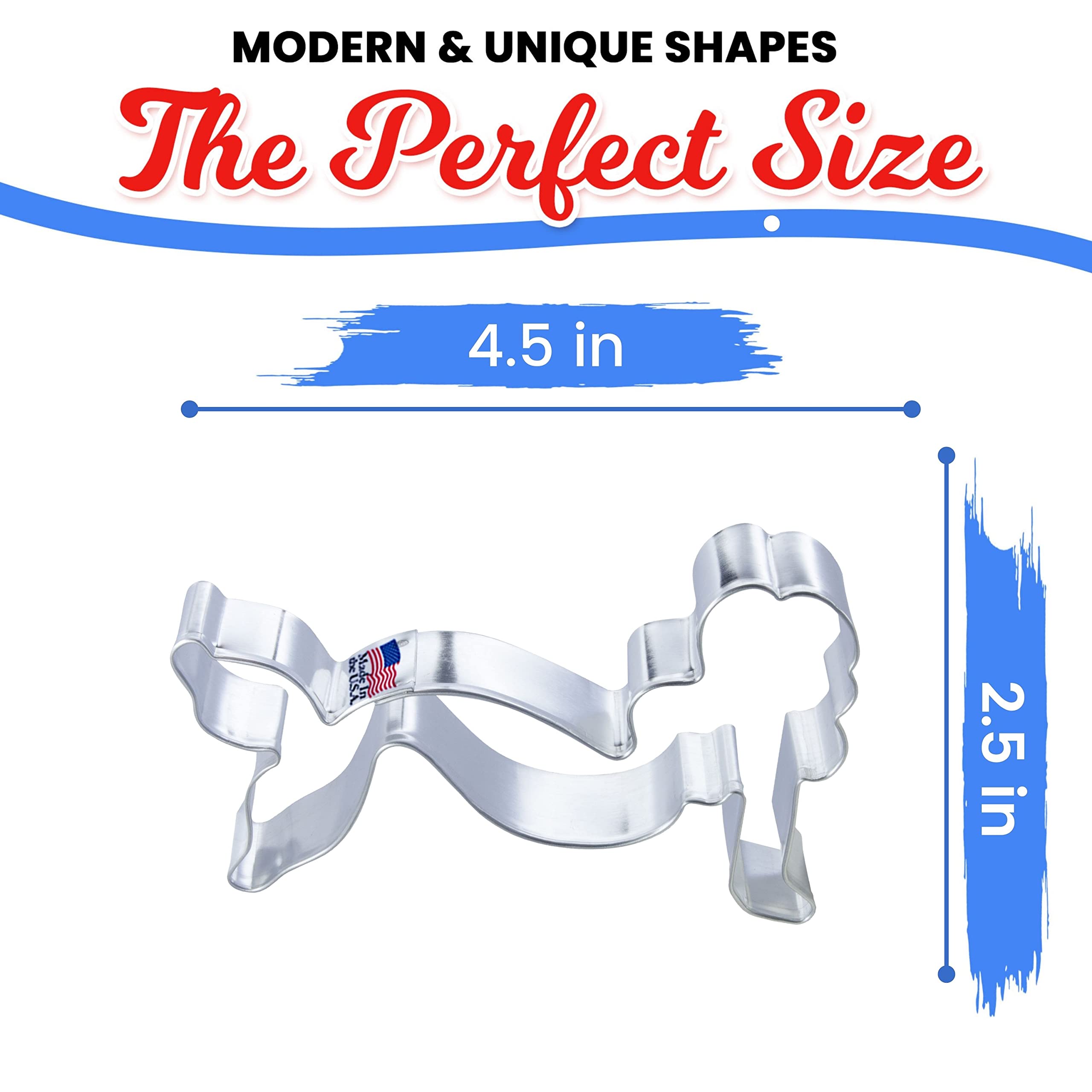 Mermaid Cookie Cutter 4.5 Inch - Made in the USA β Foose Cookie Cutters Tin Plated Steel Mermaid Cookie Mold