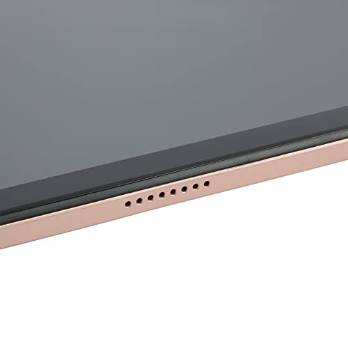 HEEPDD 10 Inch Tablet, Gold 2.4G 5G Dual Band WiFi Kids Tablet 1920x1200 IPS 4G Calling for Learning (US Plug)