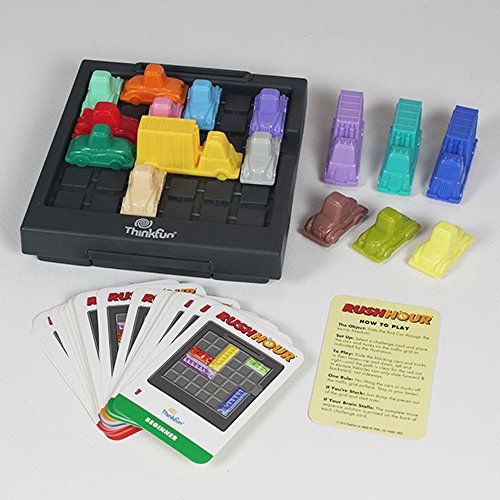 ThinkFun Rush Hour Traffic Jam Brain Game and STEM Toy for Boys and Girls Age 8 and Up β Tons of Fun With Over 20 Awards Won, International seller for Over 20 Years