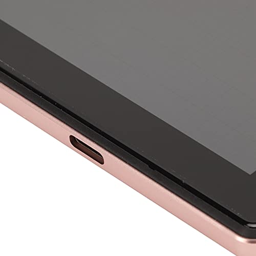 Naroote 10 Inch Tablet, Tablet PC 6G RAM 256G ROM 100-240V 5G WiFi Home Dual Band (Gold)