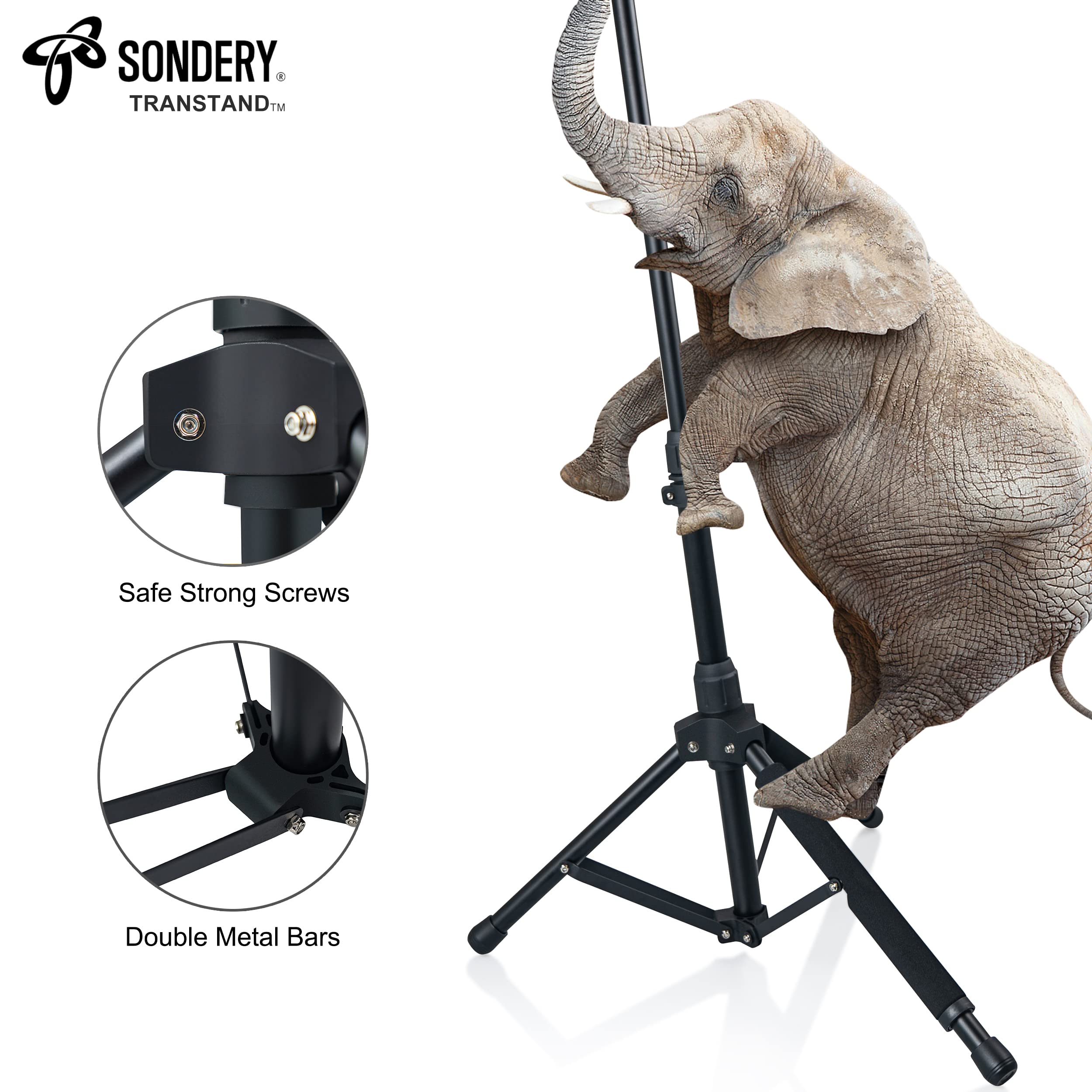 Guitar Stand for Acoustic Guitars, Collapsible Floor Stand Only for Guitars with Even Head, Friendly for All Guitar Finishes