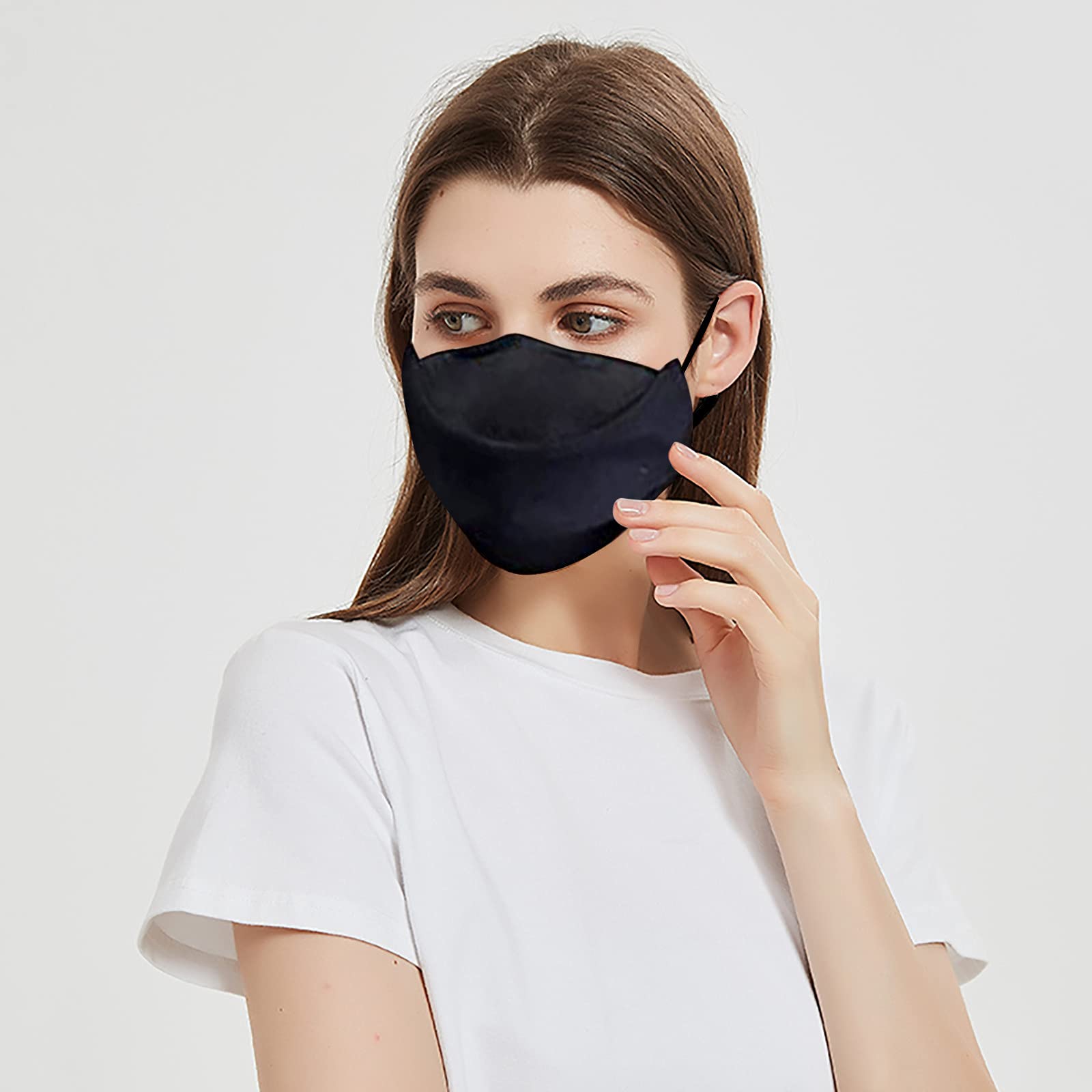 Hozxclle 1PCS Singing_masks for Choir Adult Voice_Mask for Singers, Performers, Teachers, Directors for Talking & Breathing Easily (2), Black