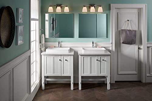 Kohler 2660-1-0 Vox Vessel Bathroom Sink with Single Faucet Hole, One Size, White