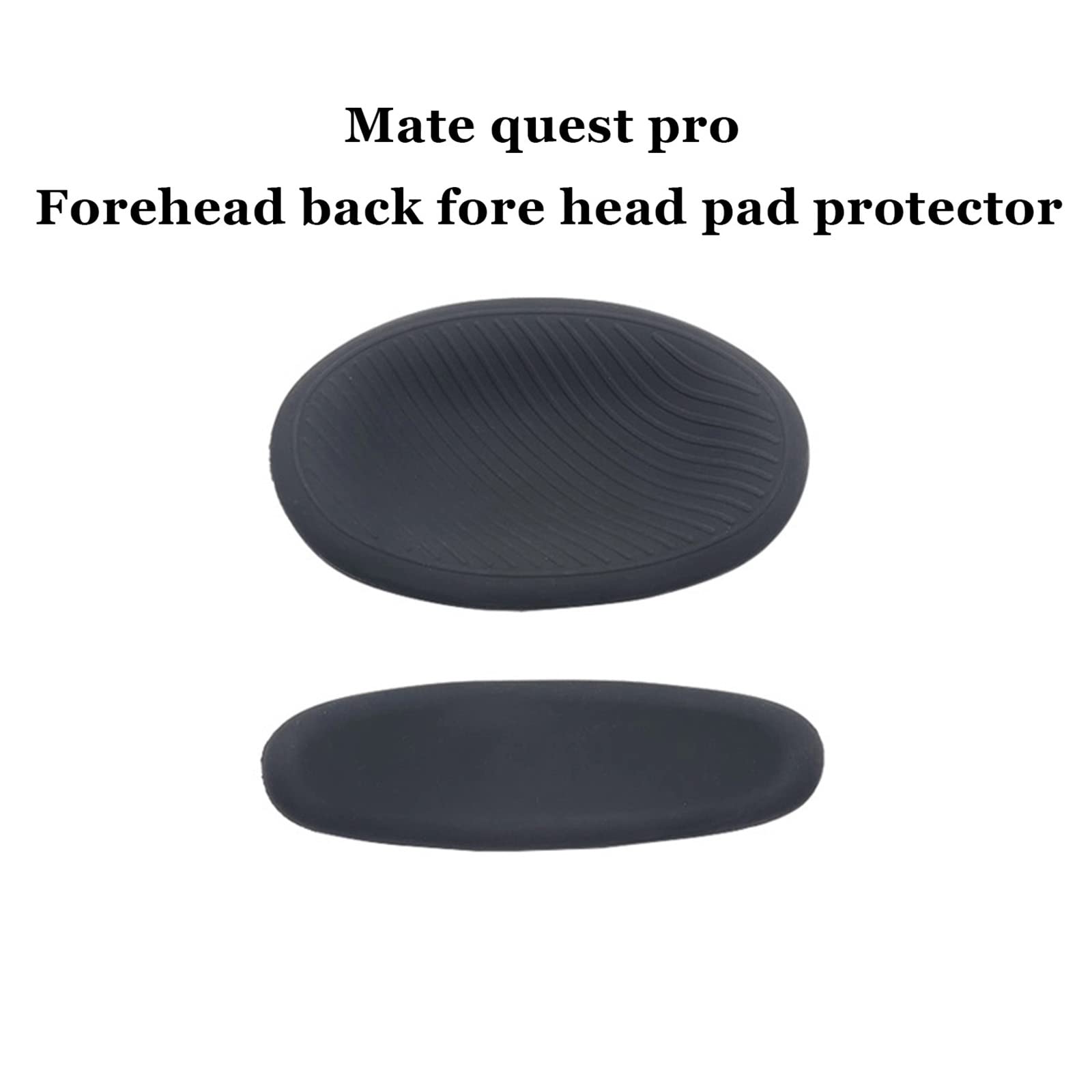 Hounyoln Silicone Cushion Pad for Meta Quest Pro,Compatible with Meta Quest Pro Forehead and Posterior Brain Relieve Pressure Silicone Foam Pad Cover (Black)