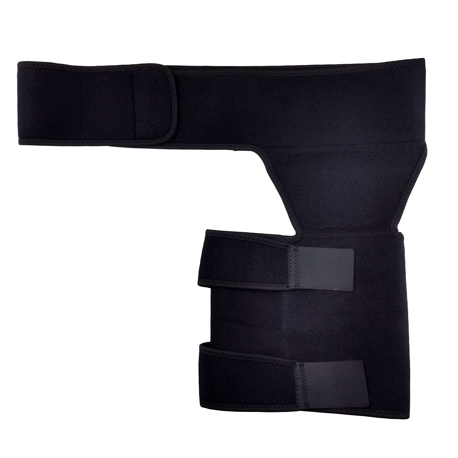 Hip Brace and Groin Support, Adjustable Groin Support Bandage Breathable Unisex Hip Thigh Support Sciatica Relief Wrap Groin Support Adjustable Hamstring Compression Sleeve Fits Men and Women