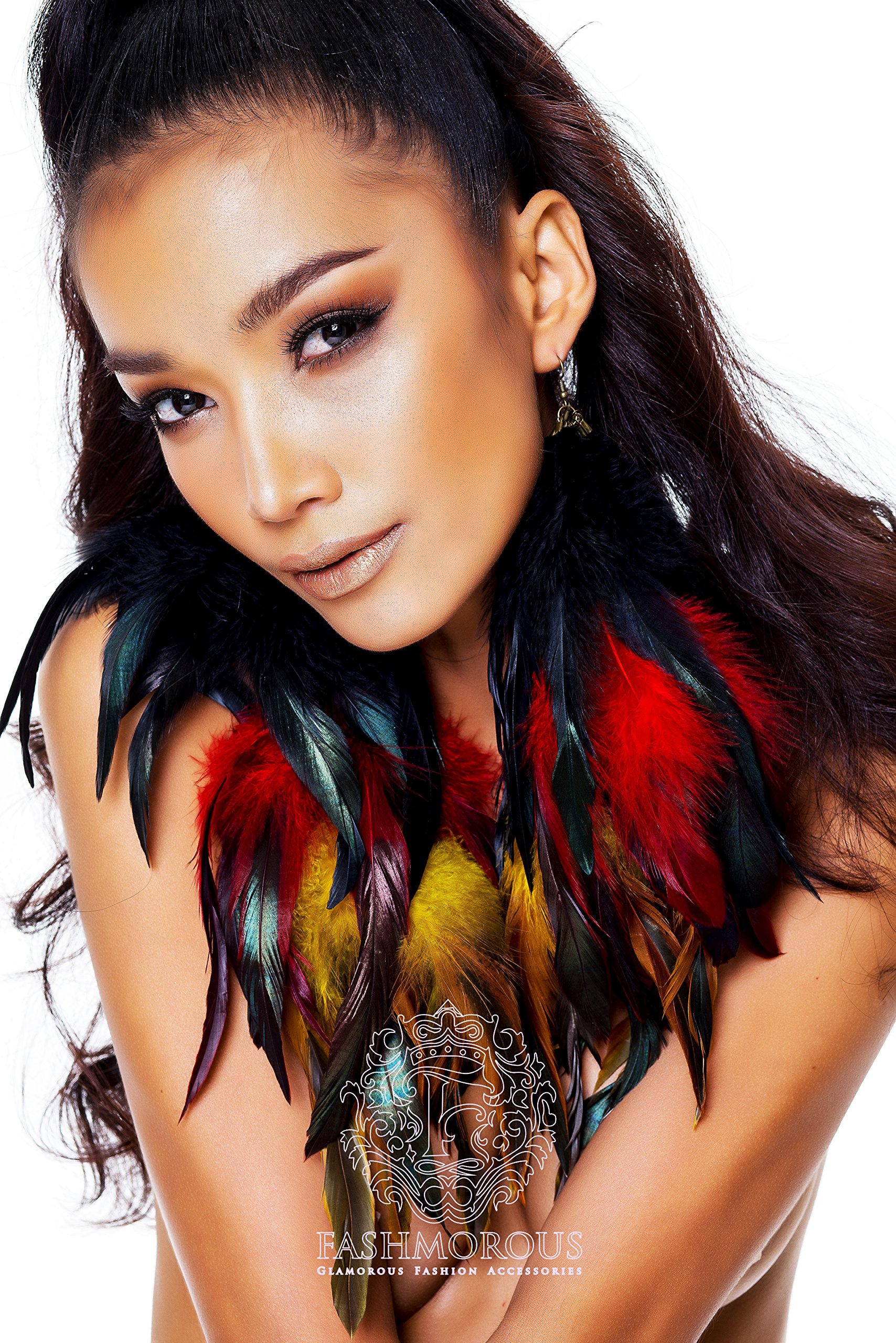 Fashmorus Women Feather Earrings for Women Fashion Dulcet Feather Earrings for Women Dangle
