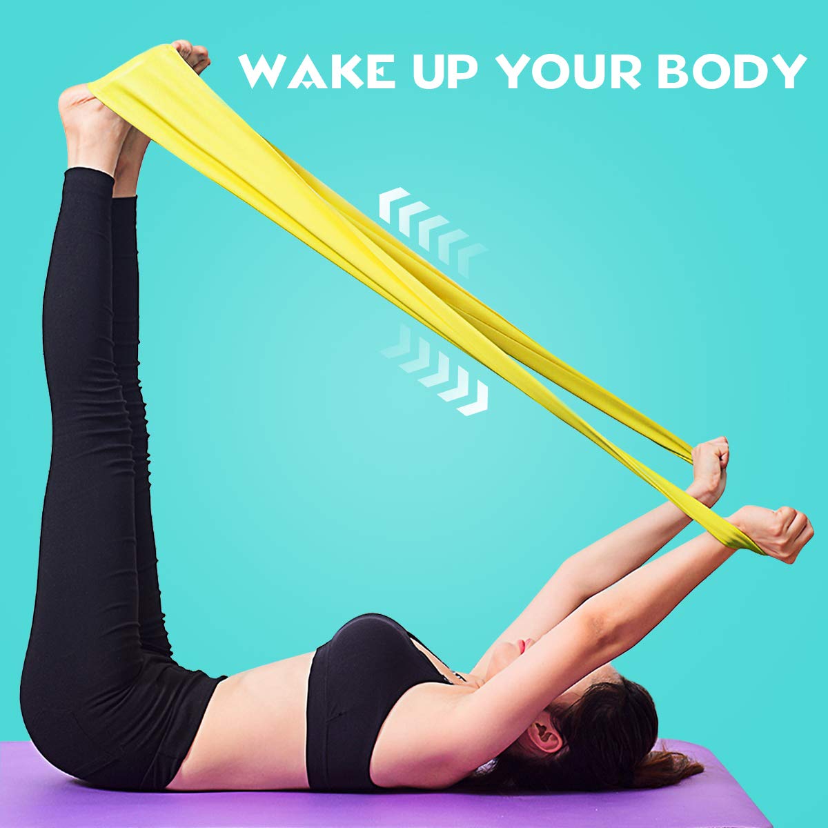 Funlove Gymnastic Rings High Capacity with 15ft Adjustable Buckle Straps Pull Up Exercise Rings Non-Slip Rings for Home Gym Full Body Workout