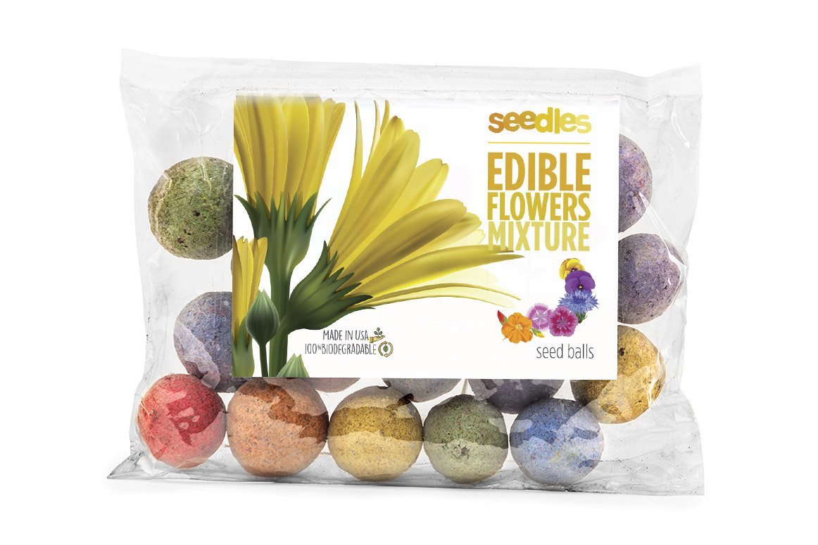 Edible Flower Seed Balls - Grow Edible Culinary Flowers Easily