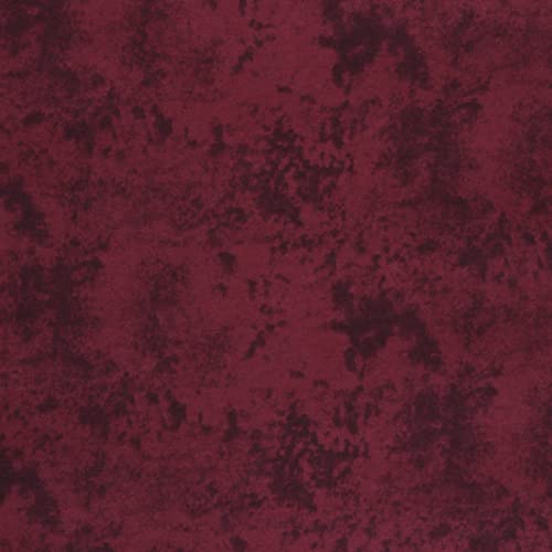 Mook Fabrics Flannel Snuggy PRT Marble, Wine