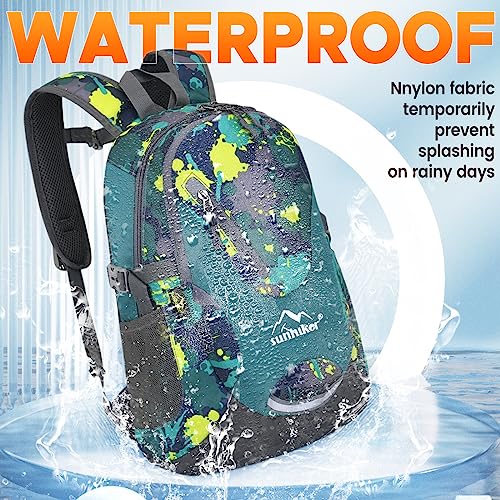 sunhiker Small Cycling Hiking Backpack Water Resistant Travel Backpack Lightweight Daypack M0714 (20-25L)-Colorful Micai