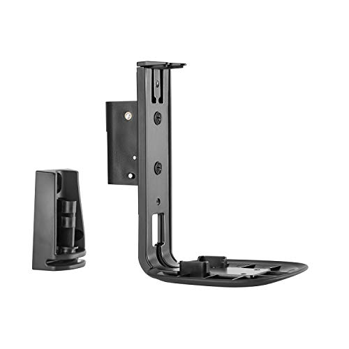 Eximus Speaker Wall Mount Bracket for Sonos One, Sonos One SL and Sonos Play:1 - Adjustable Tilt and Swivel for Optimal Audio Quality- Black Finish (Mounting Hardware Included)