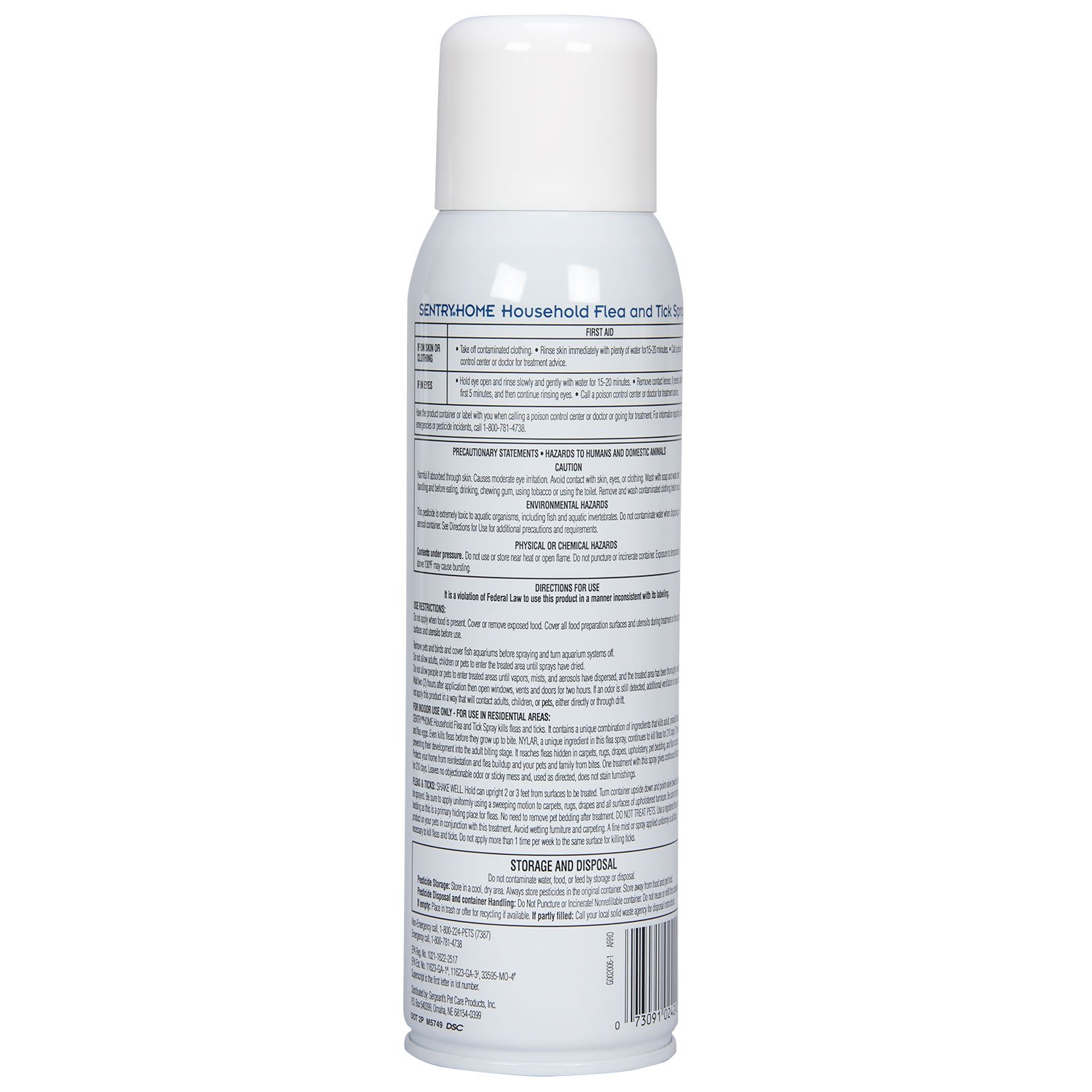 SENTRY HOME Household Flea and Tick Spray, Protect Your Home from Fleas and Ticks, 16 oz