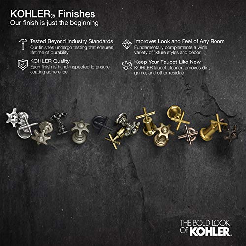 Kohler K-22975-2MB Crue Bar Sink Faucet, Vibrant Brushed Moderne Brass, 3X-Large