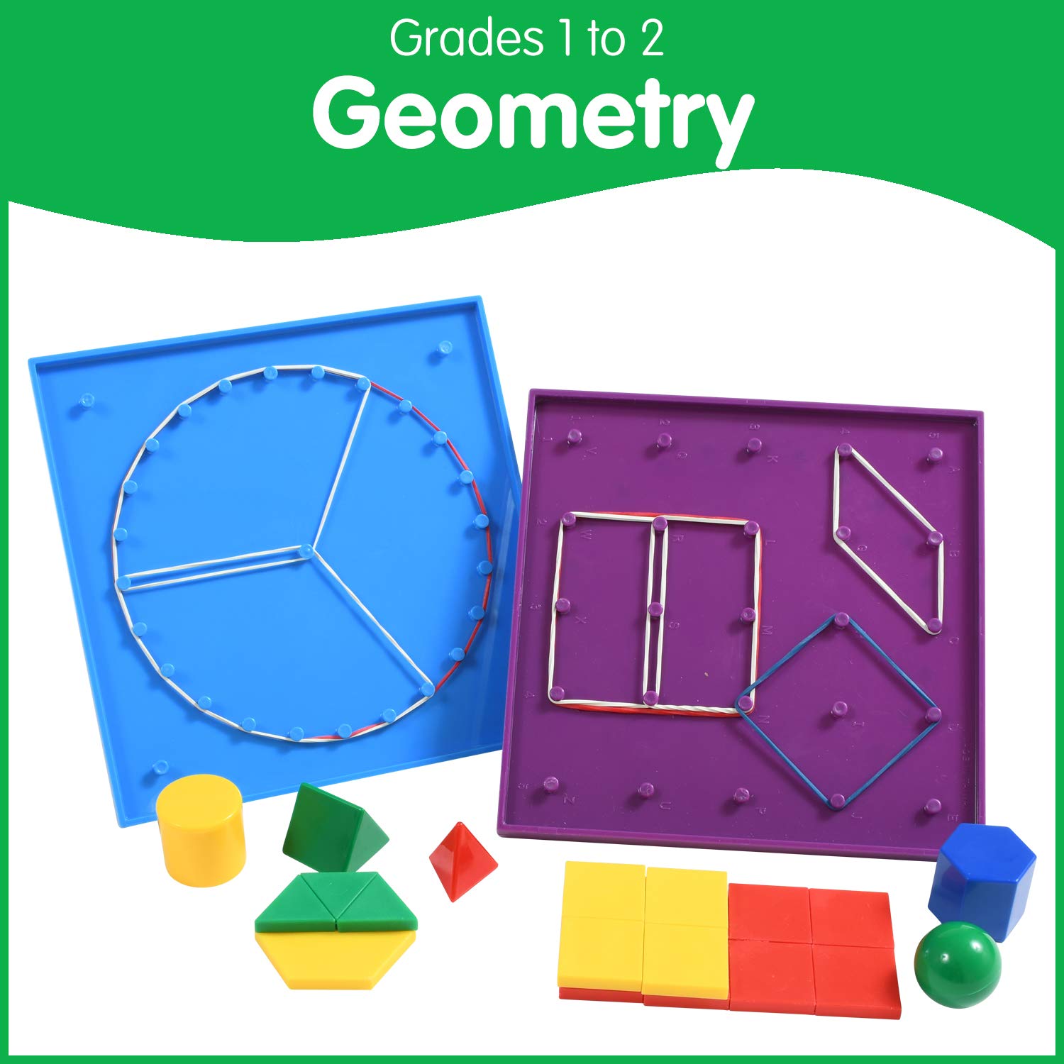 edxeducation Classroom Math Kit - For Grades 1 and 2 - Teach Early Math - Includes 22 Versatile Teaching Resources and Manipulatives