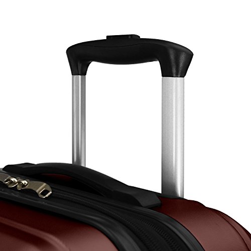 Elite Luggage Expandable Hardside Spinner Luggage, Burgundy, Carry-on 21-Inch