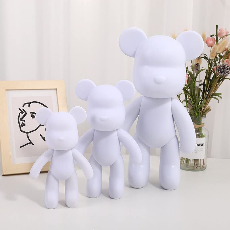 LIYJTK DIY Painting Fluid Violent Bear, Diamonds Painting Encrusted Dyeing Hand Made DIY Graffiti Vinyl Violent Bear Doll Creative Home Decoration Doll Gift for Birthday