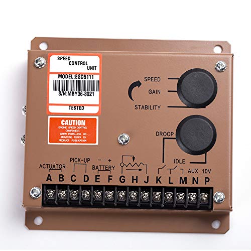 Knowtek ADC225-12V Actuator + Governor ESD5111 + Magnetic Pickup Sensor MPU MSP675 for Generator 1 Set Actuator ADC225-12