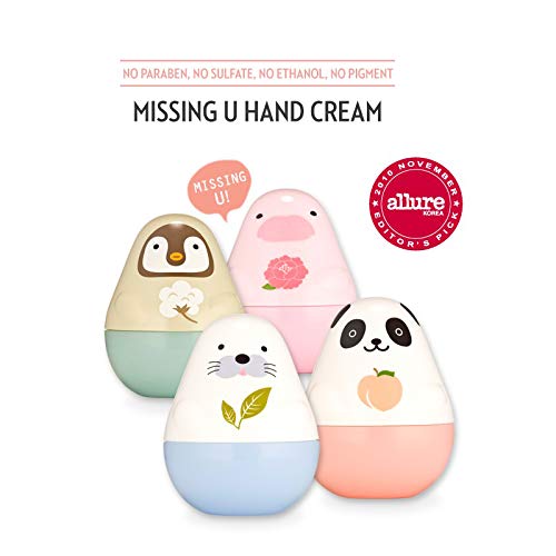 ETUDE HOUSE Missing U Hand Cream (Panda Story) | Hypoallergenic & Organic Hand Cream with Peach Scent