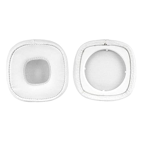 Replacement Earpads Protein Leather Memory Foam Ear Pads Cushions Cover Repair Parts Compatible with Marshall Major 3 Marshall Major III Wireless On-Ear Headphone (White)