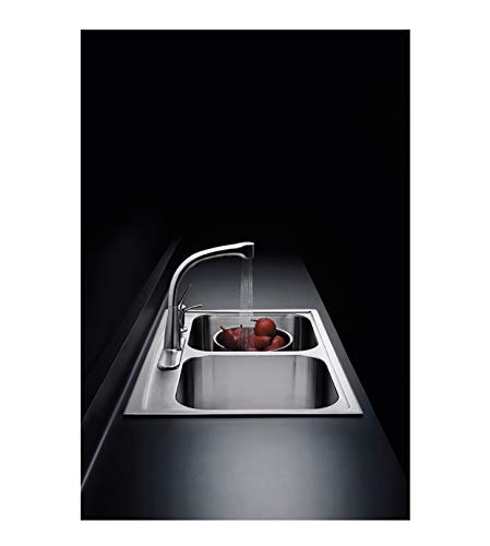 Kohler R3847-4-NA Toccata 22"x33" Double-Basin Stainless Steel Drop-in 4 Hole Kitchen Sink