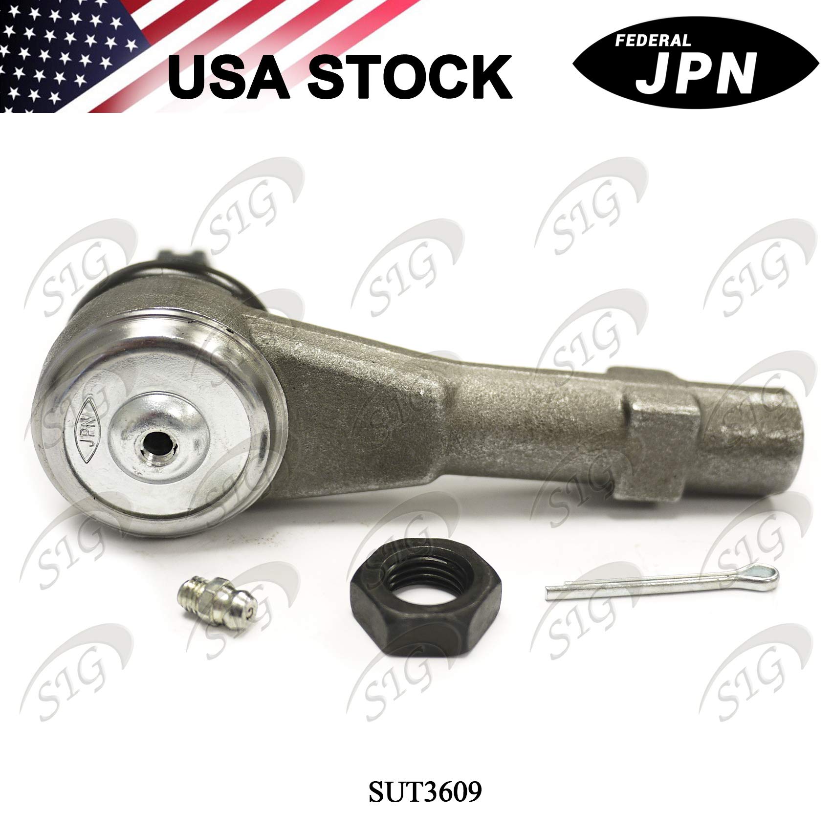 Front Outer Tie Rod End Compatible with Chevrolet & GMC & Hummer Model Avalanche 2500 & Express & Silverado & Suburban & Savana & Sierra & Yukon XL & H2 (Replacement# 19352244, ES3609) - SUT3609