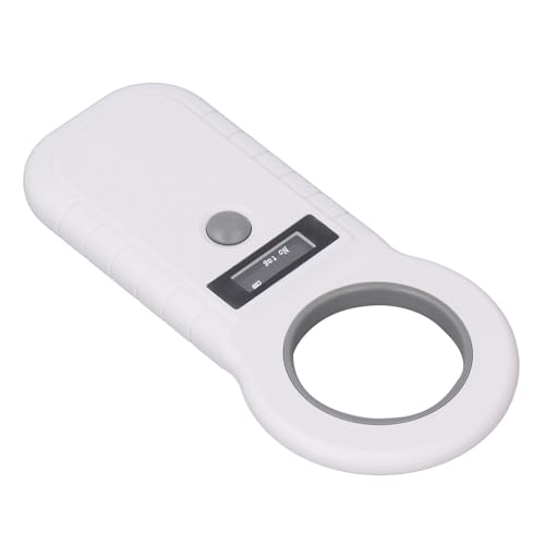 Pet Chip Scanner, Microchip Scanner Portable Pet Tag Reader, Rechargeable Animal Tag Scanner, Pet Microchip Tag Reader Pet Microchip Kit with Dual Frequency Chip for Pet Shops,