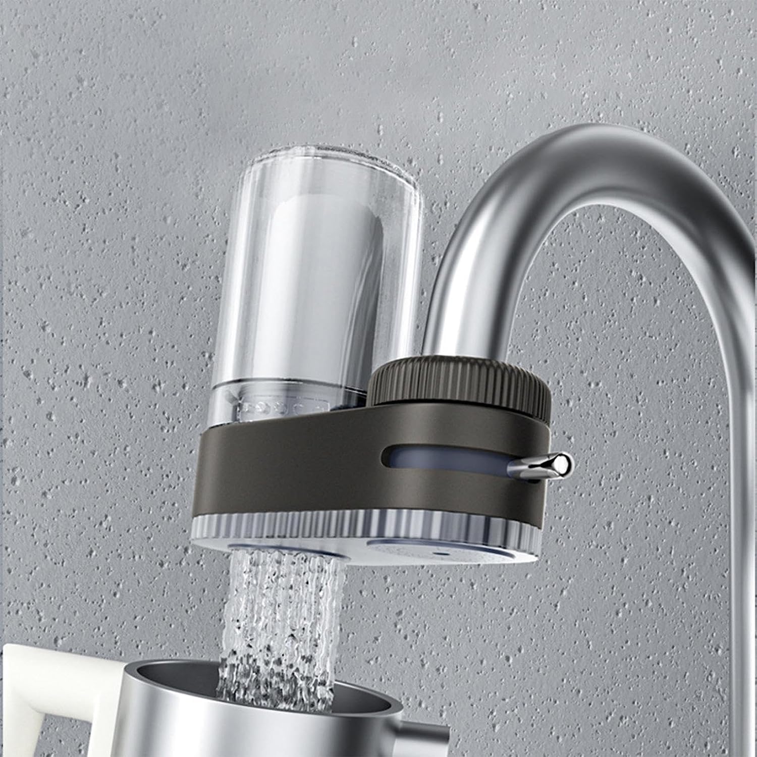 Faucet Water Filter - Home Water Filter System, Sink Drip Water Filter, Stainless Steel Faucet Water Filter - Tap Water Filter, Multi-Layer Re-Filtration