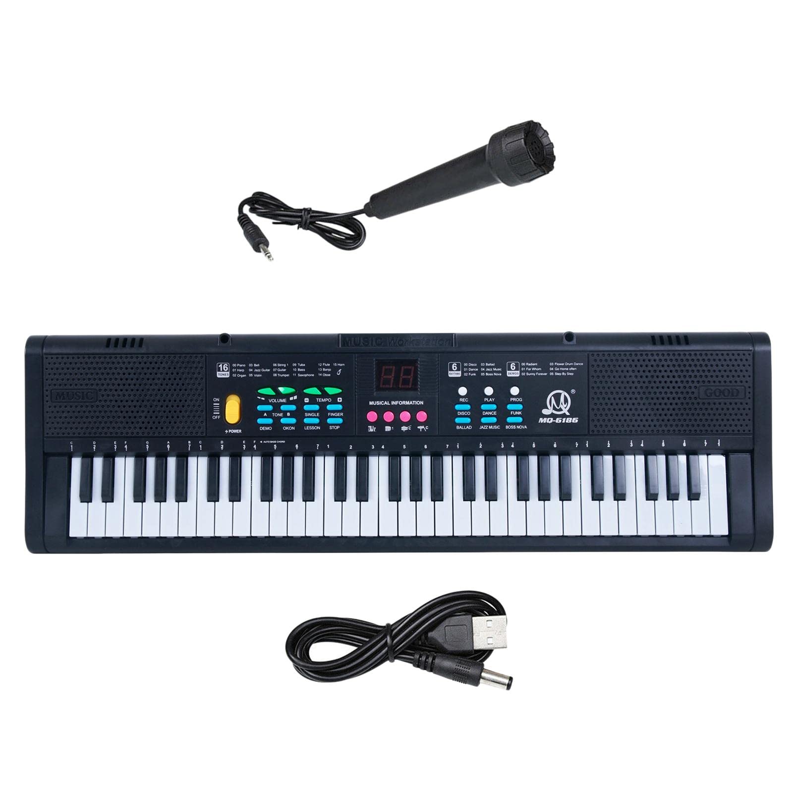 harayaa Digital Music Piano Keyboard Portable Musical for Beginner Stage Gifts