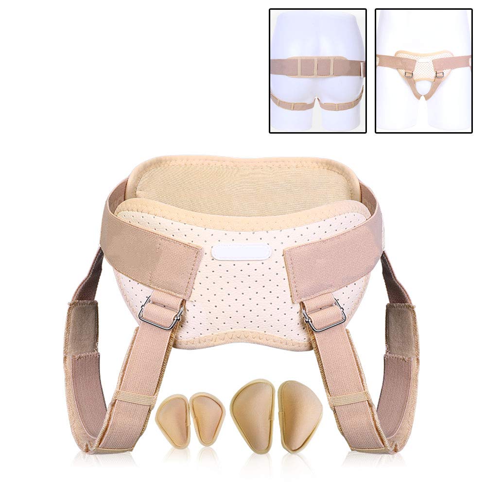GHzzY Hernia Belt for Surgery & Injury Recovery - Hernia Support Truss for Single/Double Inguinal or Sports Hernia with 4 Compression Pads(2 Pack),Adult