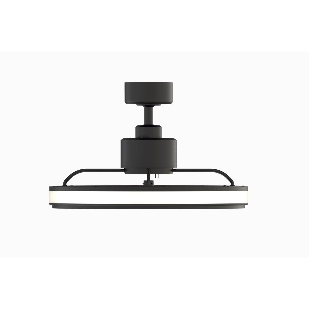 Fanimation Gleam Indoor/Outdoor Ceiling Fan with LED Light Kit 16 inch - Black