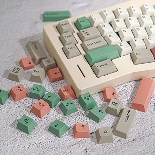 Sumgsn 192 Keys Double Shot 9009 Keycaps Cherry Profile with 7u Spacebar Fit for 61/64/87/104/108 Cherry Mx Switches ANSI ISO Mechanical Keyboard